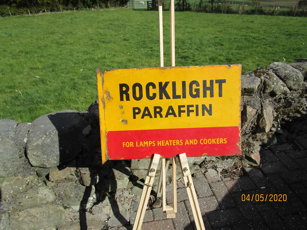 Rocklight Paraffin Vintage Sign – Riverside Collectables